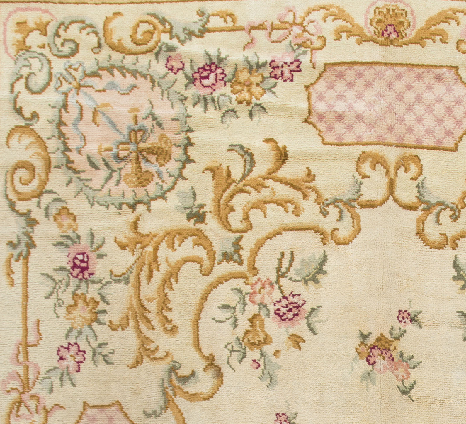 Antique French Savonnerie Rug - CU-129 - Lavender Oriental Carpets