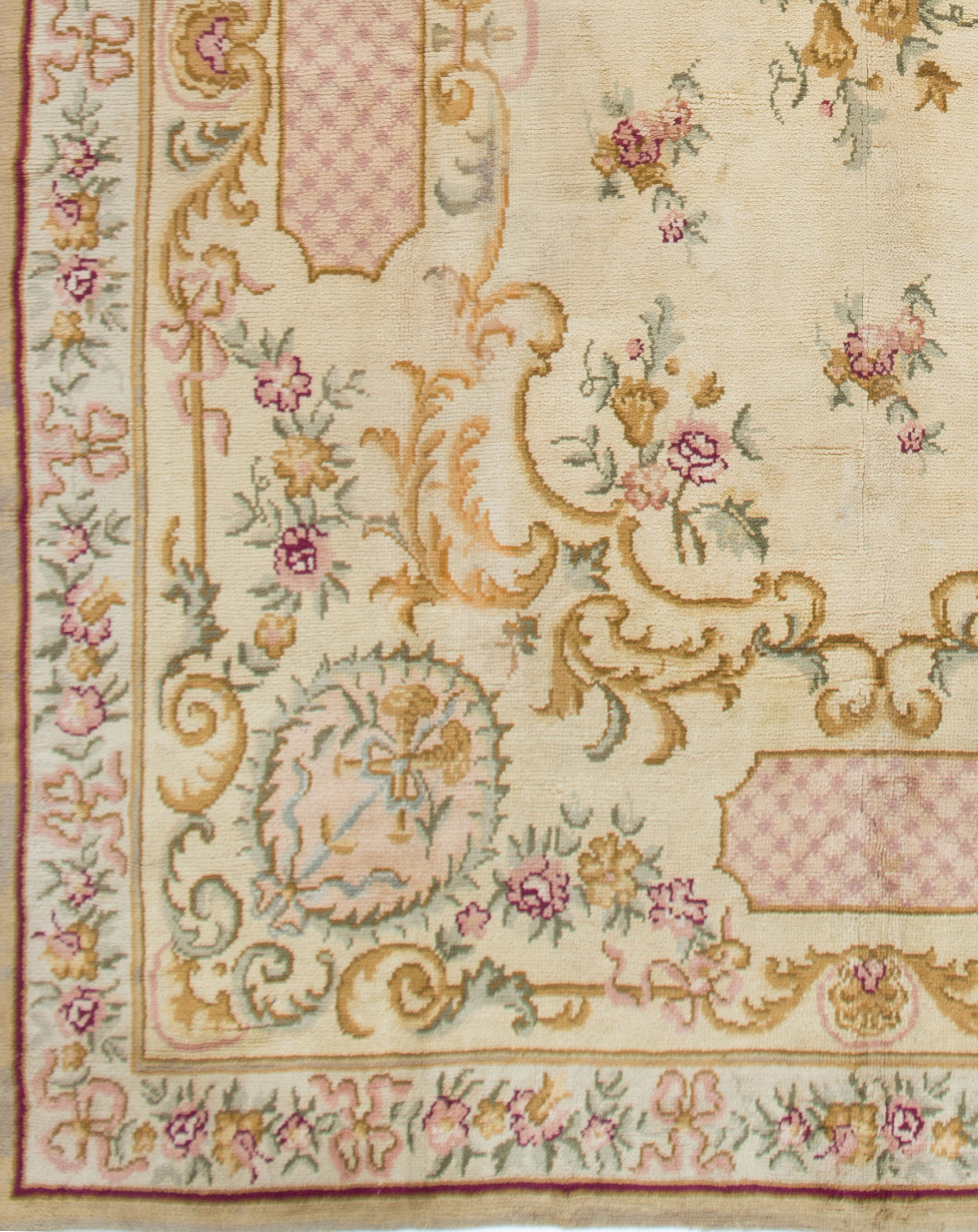 Antique French Savonnerie Rug - CU-129 - Lavender Oriental Carpets