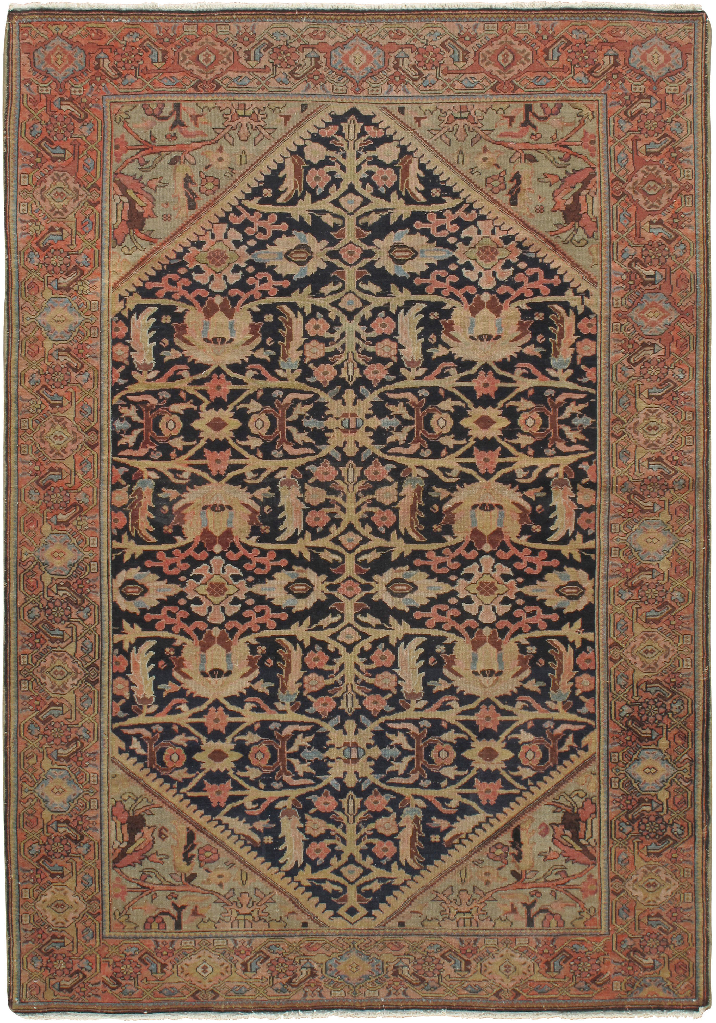Antique Persian Sarouk Rug - CU-889 - Lavender Oriental Carpets