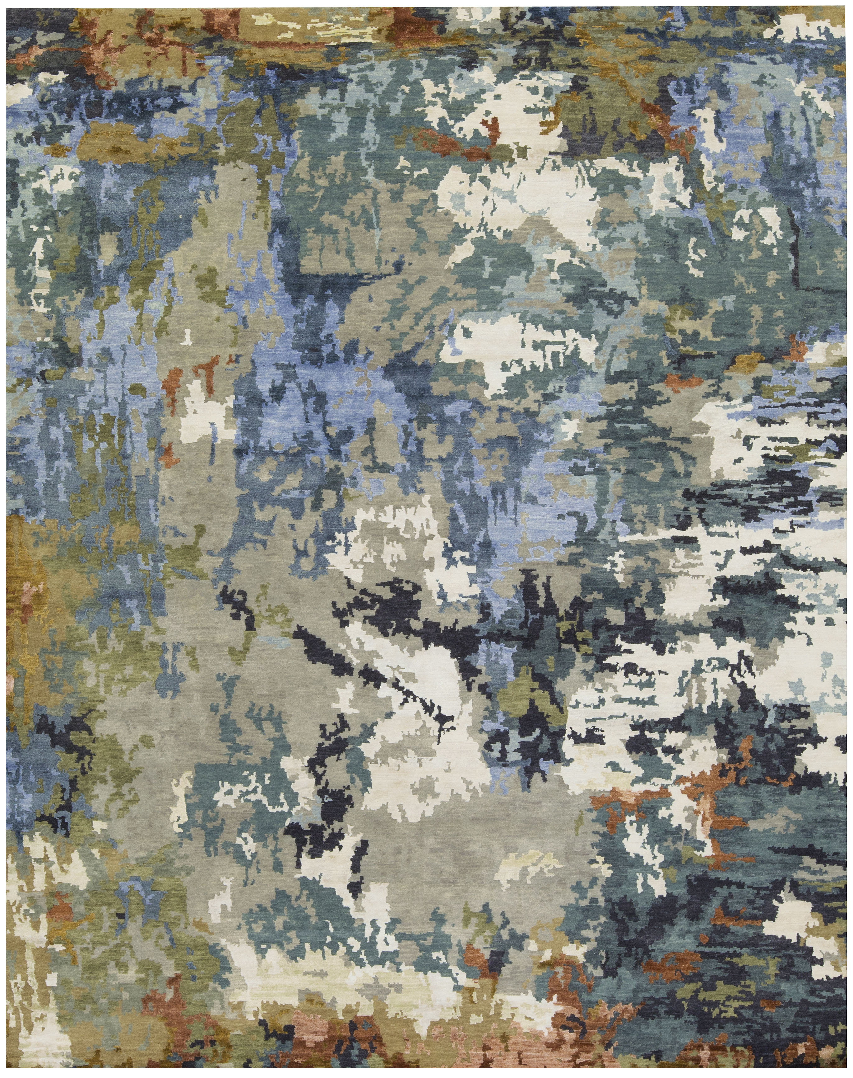 Contemporary Abstract Rug - K921331 - Lavender Oriental Carpets