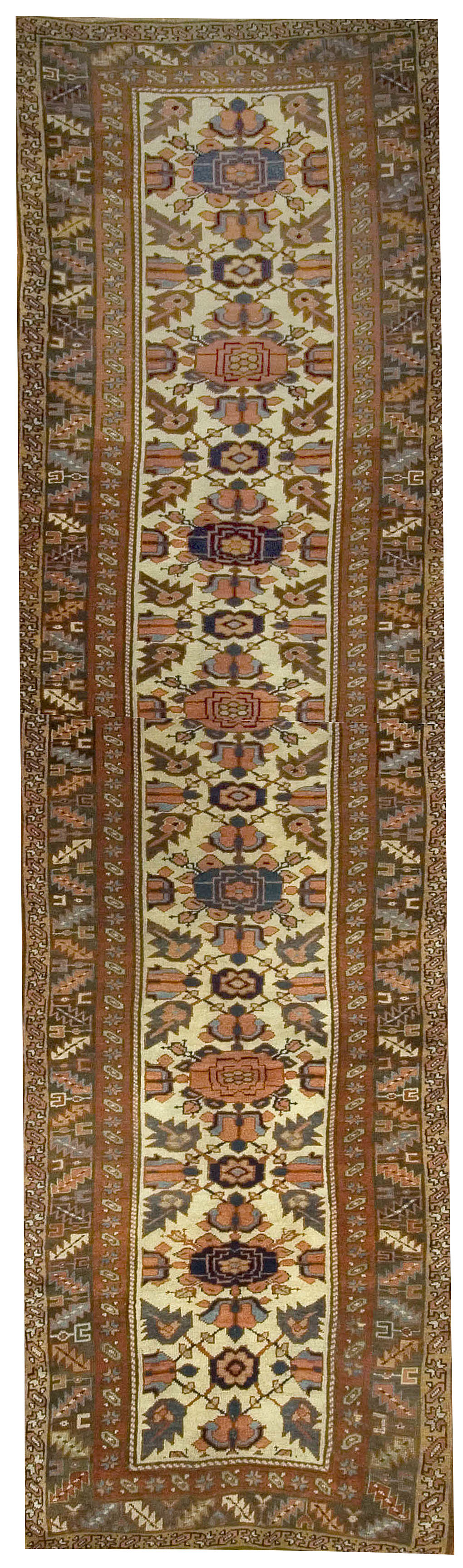 Antique Kurdish Runner Rug - U-1228 - Lavender Oriental Carpets