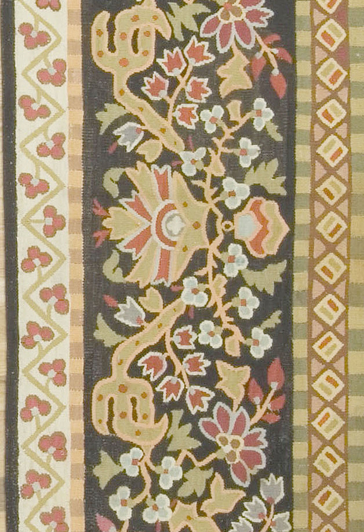 Antique Aubusson Panel Rug - U-1467 - Lavender Oriental Carpets