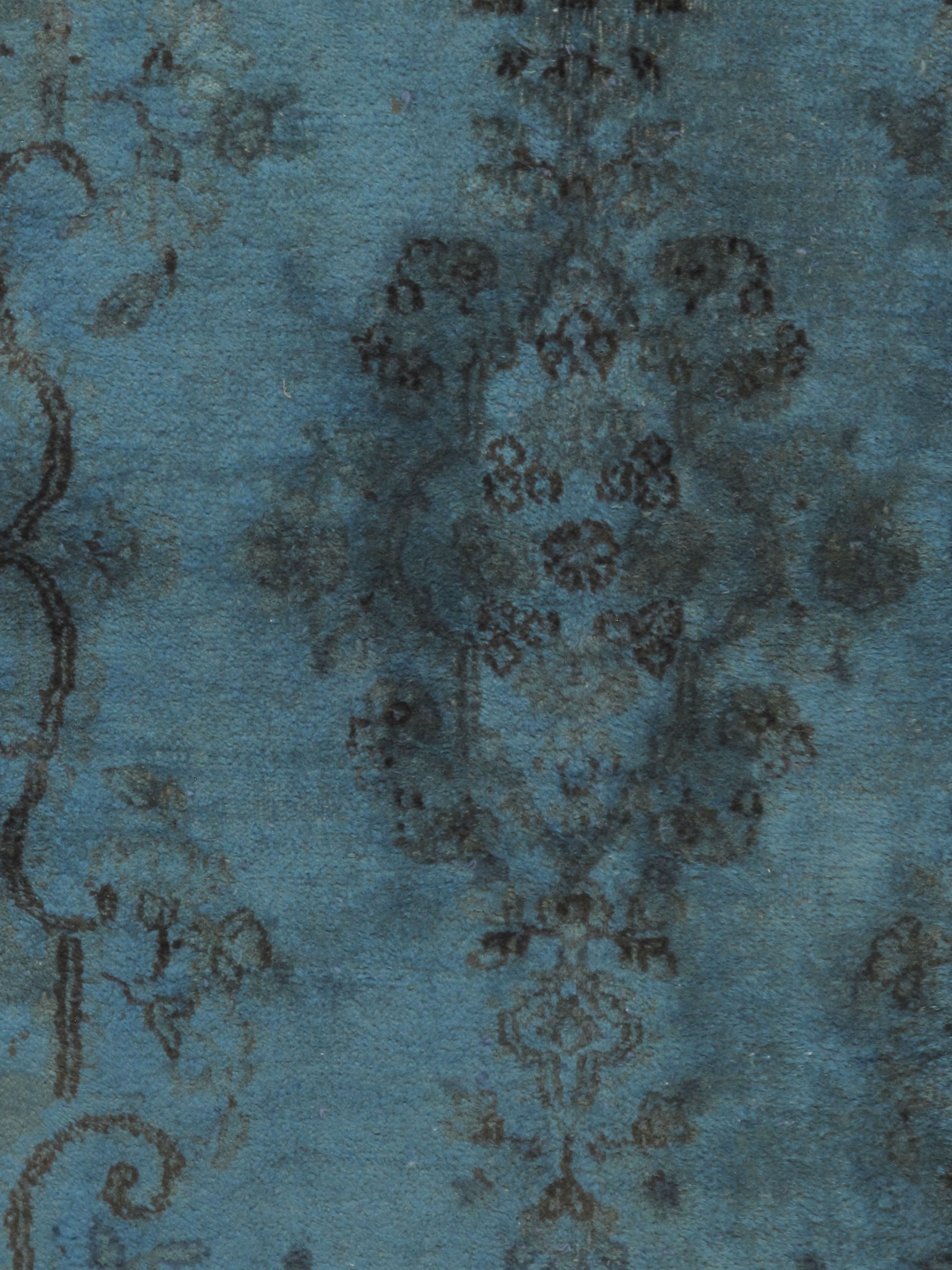 Vintage Persian Over Dyed Kirman Rug - U-1980 - Lavender Oriental Carpets