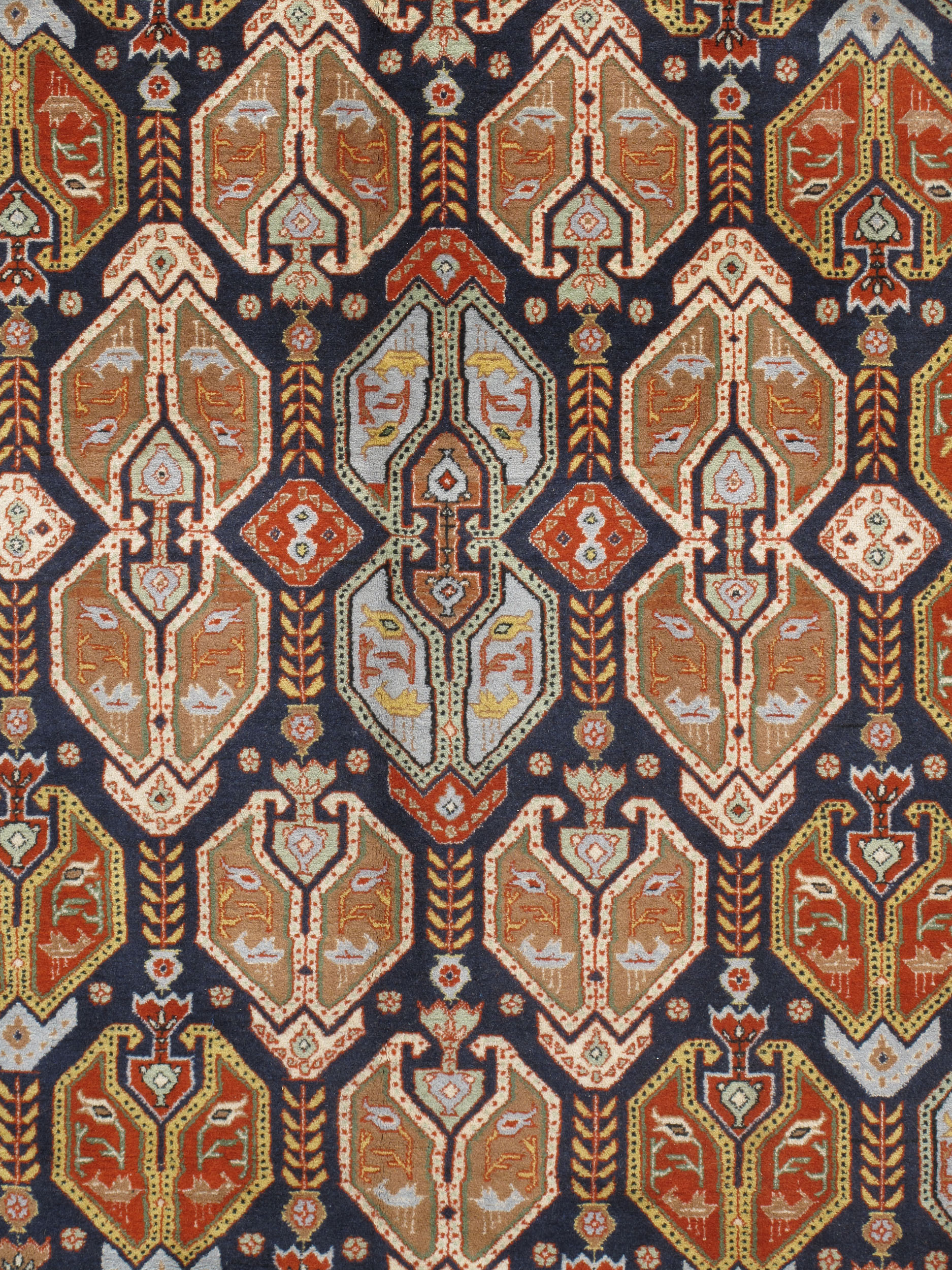 Vintage Persian Kashmir Rug - U-4016 - Lavender Oriental Carpets