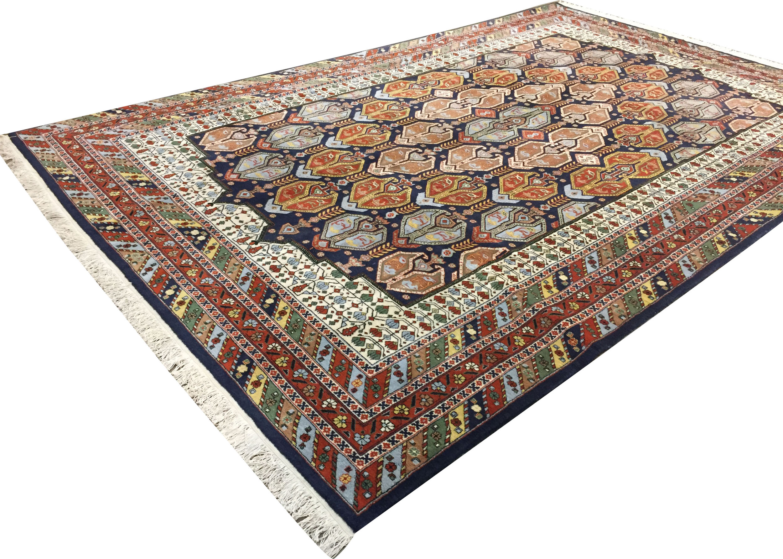 Vintage Persian Kashmir Rug - U-4016 - Lavender Oriental Carpets