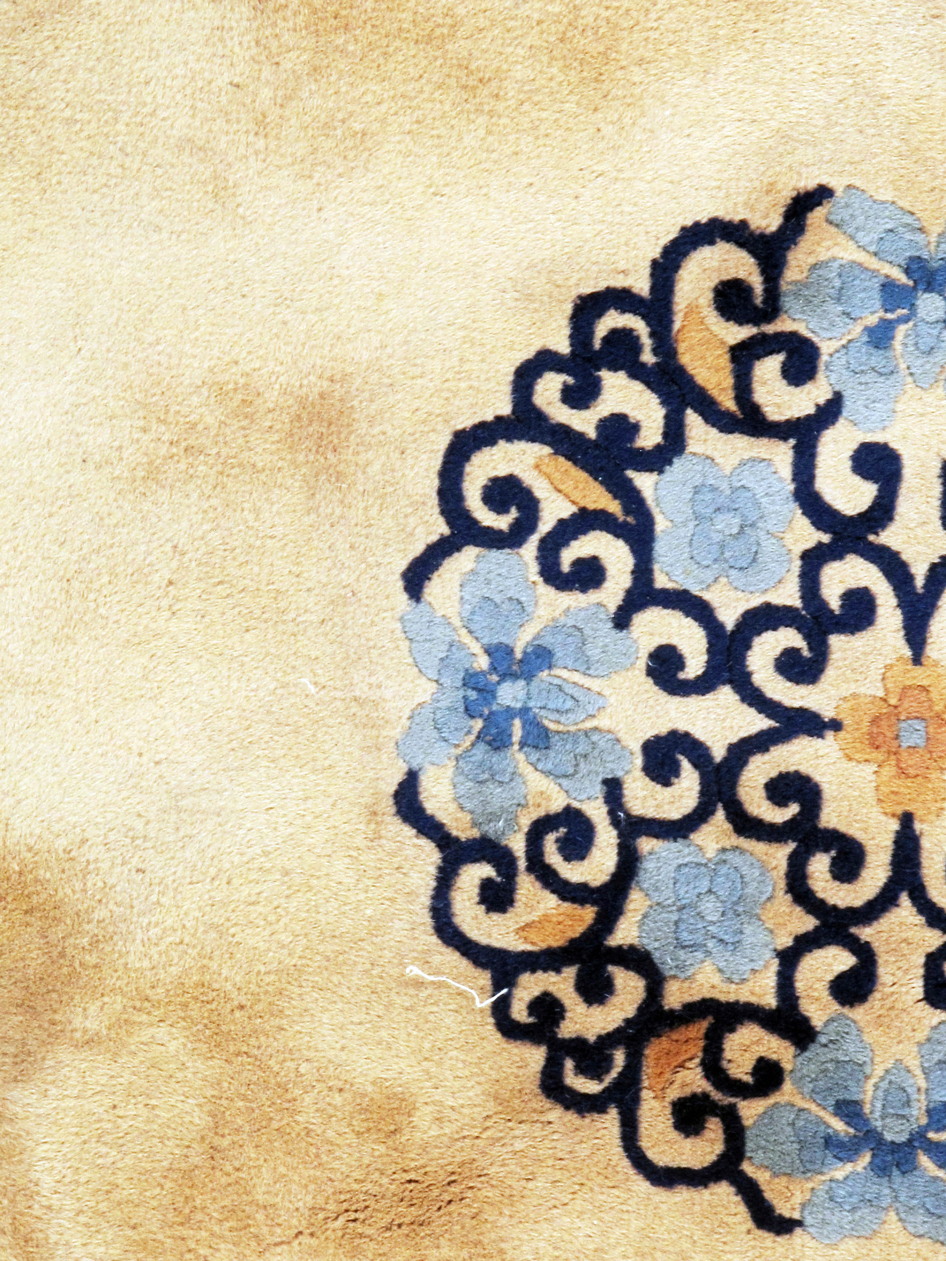 Vintage Round Chinese Rug - U-4751 - Lavender Oriental Carpets